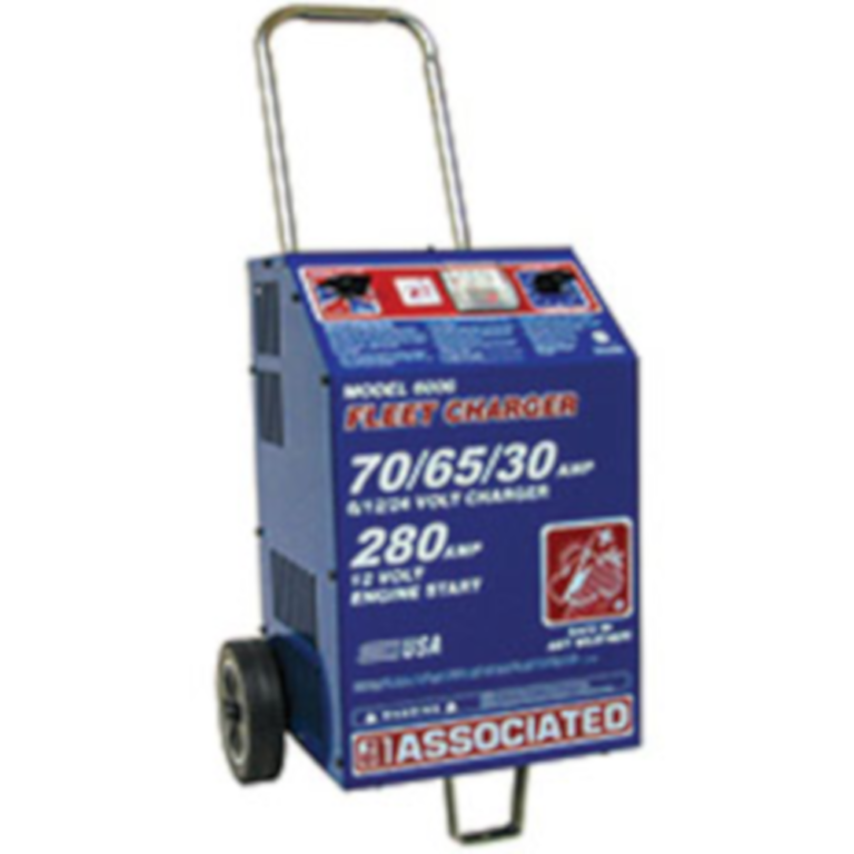 Associated Equipment 6/12/24 Volt Heavy Duty Commercial Fleet Charger ...